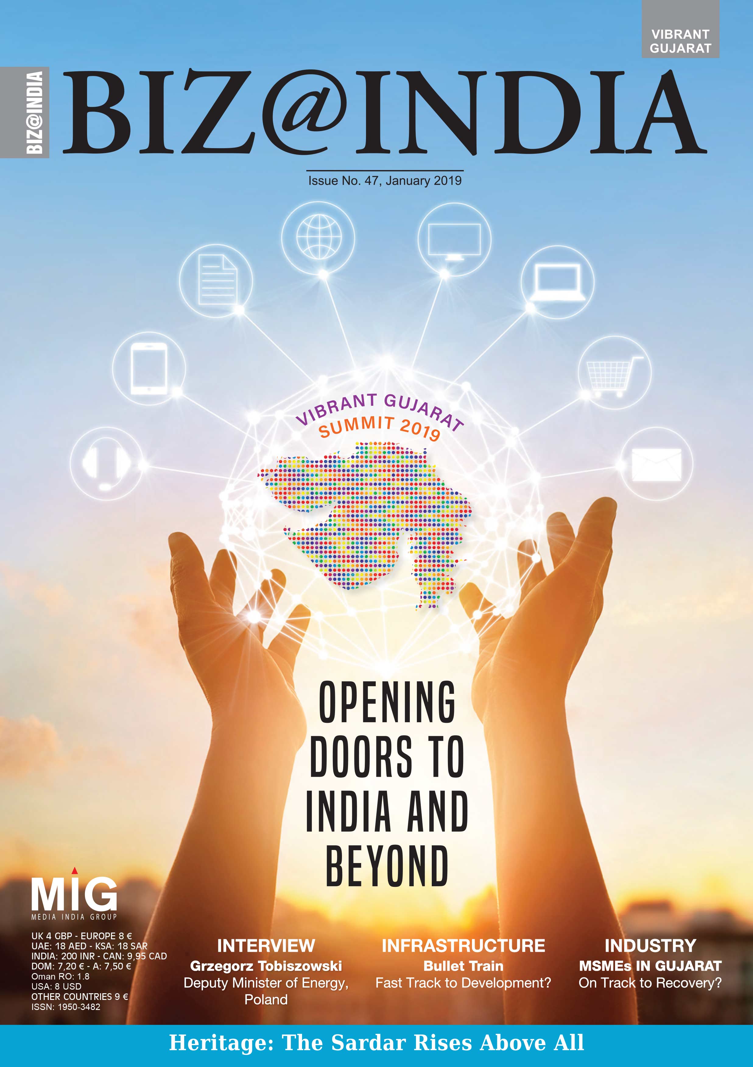 Biz@India Vibrant Gujarat Special January-February 2019 - Media India Group