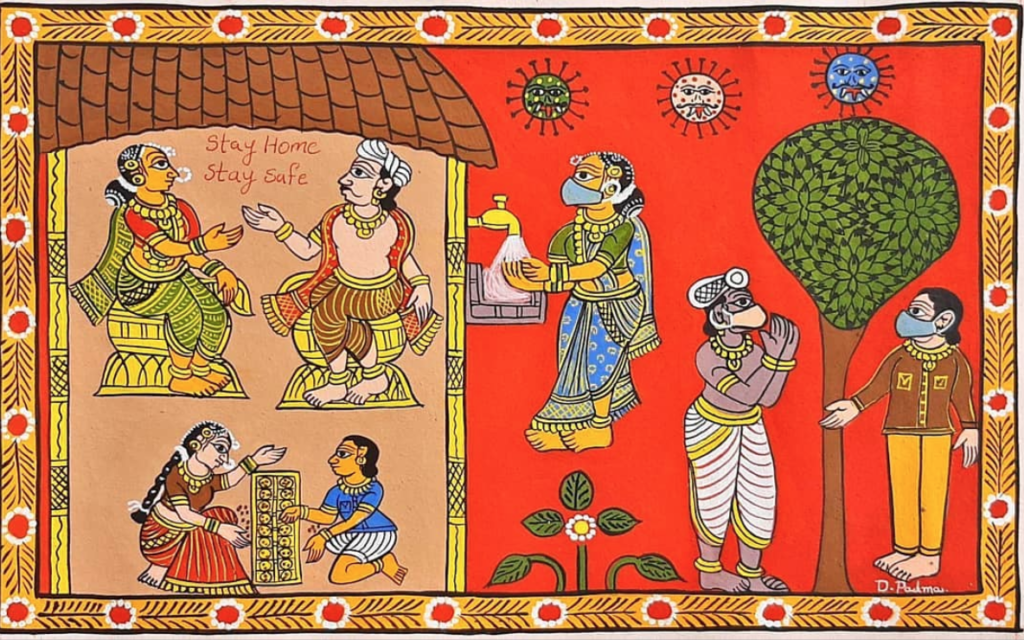 Telangana’s Cheriyal scroll paintings: Stories of mythology and village ...