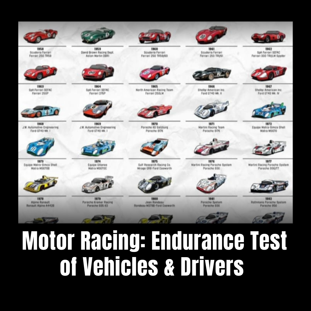 Motor Racing: Endurance Test of Vehicles & Drivers