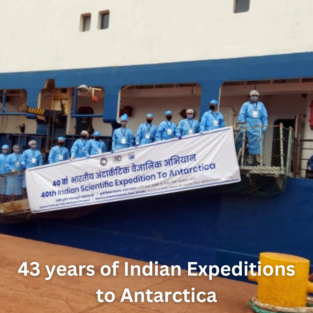 43 years of Indian Expeditions to Antarctica